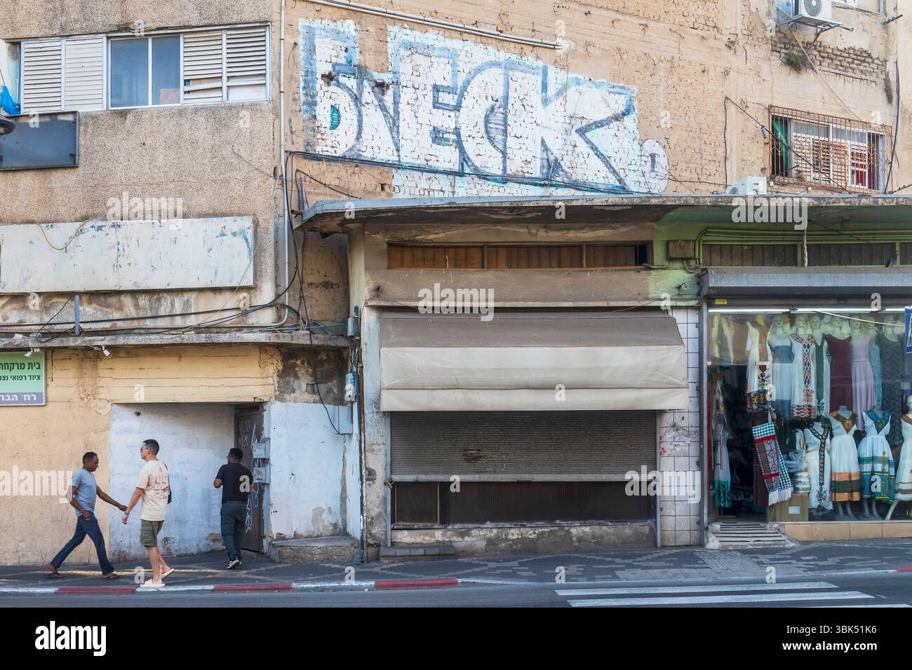 Petah Tikva, Israel, 12 JUNE 2025, A Detailed Architectural Drawing Of A Building With Hebrew ...