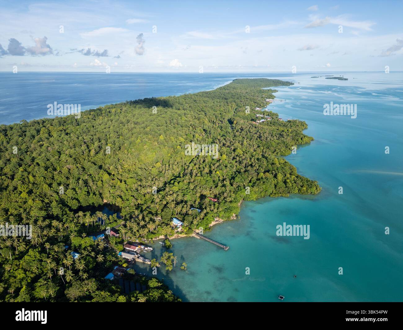 Cinematic aerial view stunning jungle hi-res stock photography and ...