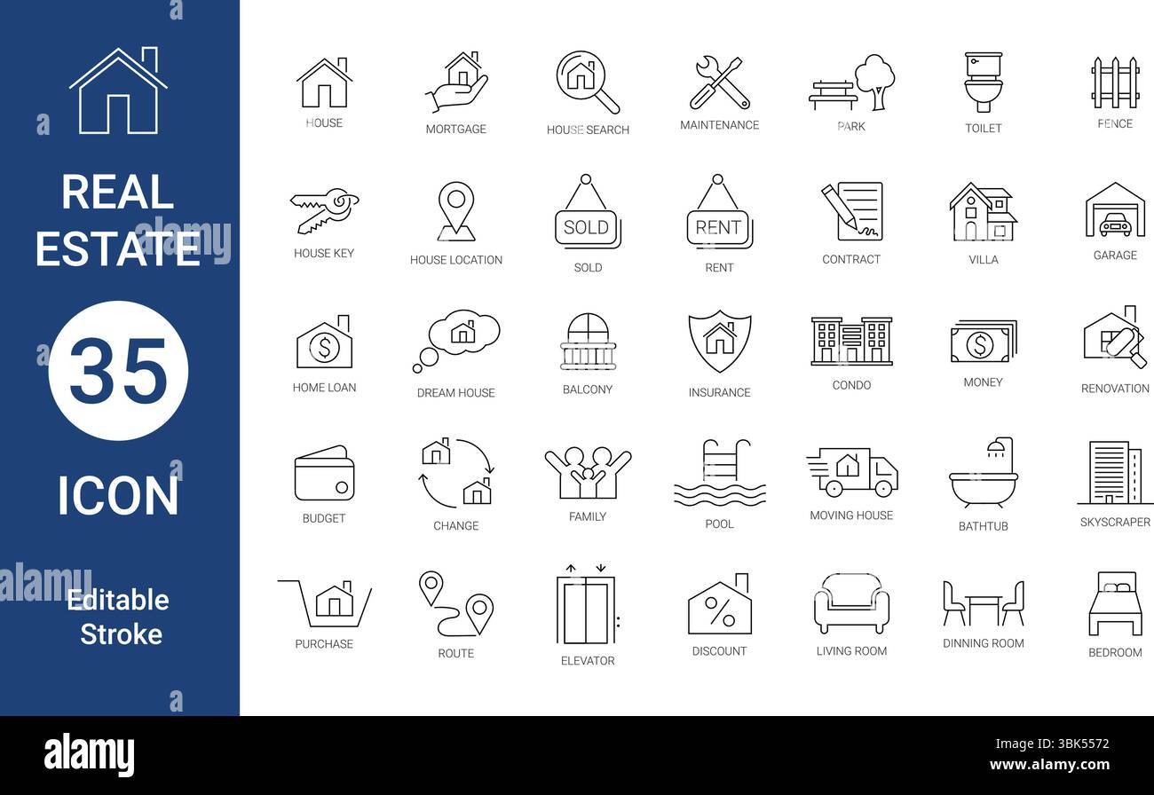 Commercial real estate vertical Stock Vector Images - Alamy