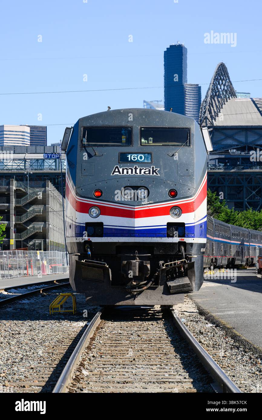 Seattle - June 8, 2025; Front view of Amtrak 50th Anniversary ...