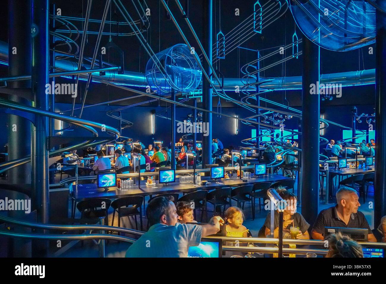 Poitiers, France. 14th June, 2025. Space Loop restaurant at Station ...