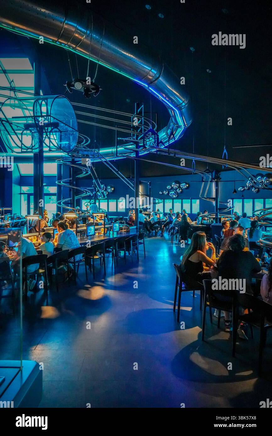 Poitiers, France. 14th June, 2025. Space Loop restaurant at Station ...
