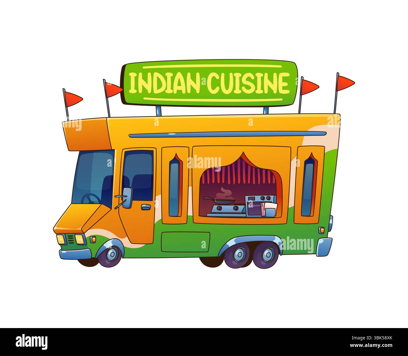 Curry stall Stock Vector Images - Alamy