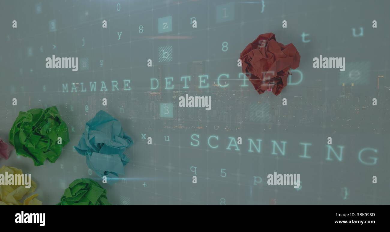 Abstract cybersecurity concept malware threat hi-res stock photography ...