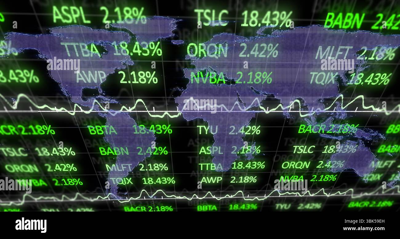 Floating stock ticker symbols hi-res stock photography and images - Alamy