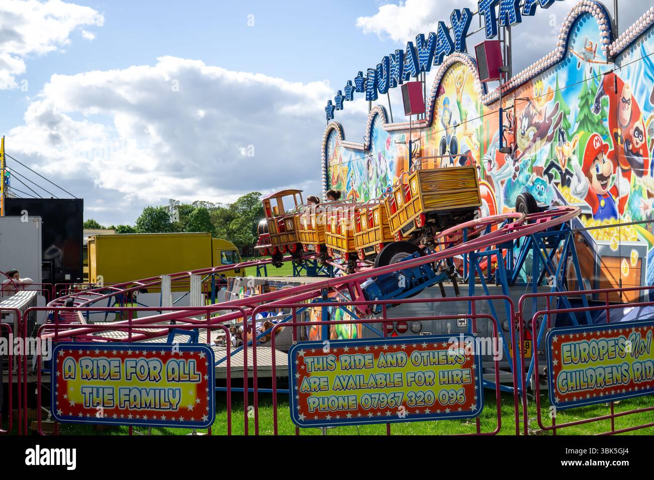 Childrens carnival train ride hi-res stock photography and images - Alamy