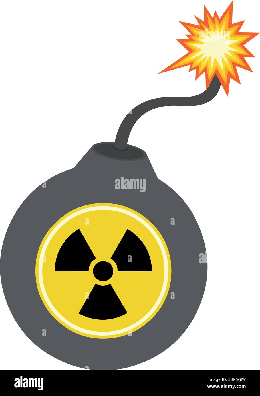 vector illustration icon atomic nuclear bomb concept Stock Vector Image ...