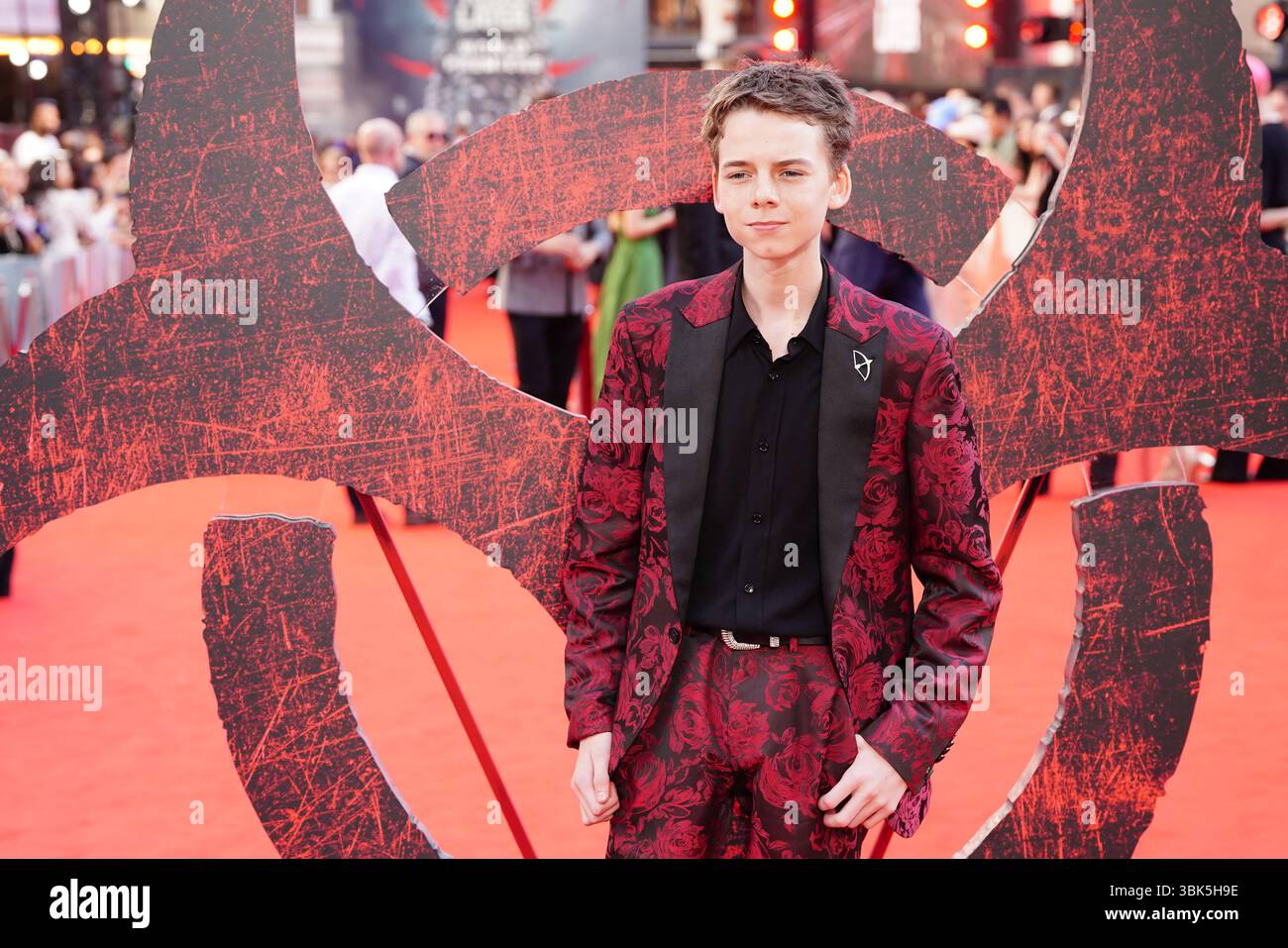 Alfie Williams arriving at the 28 Years Later world premiere at the ...