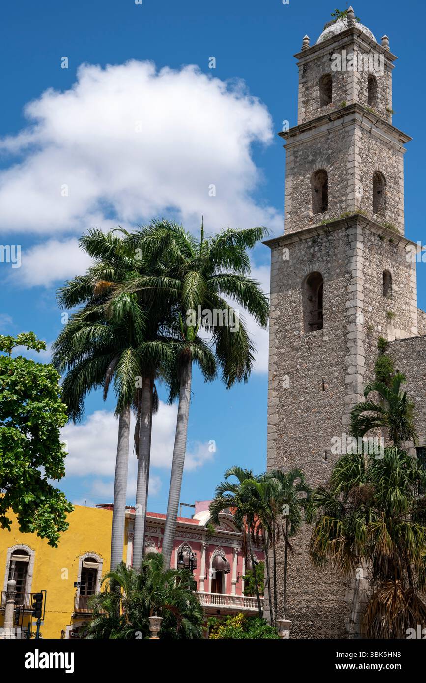 Church of Jesus twin bell towers with baroque stone architecture under ...