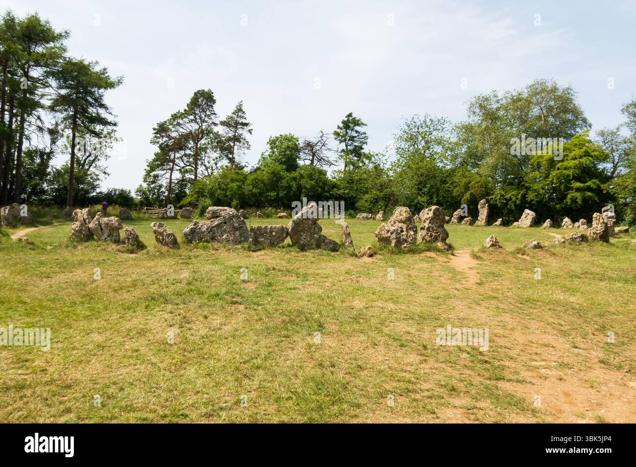 The Kings Men standing stone circle, Rollright standing stones,. long ...