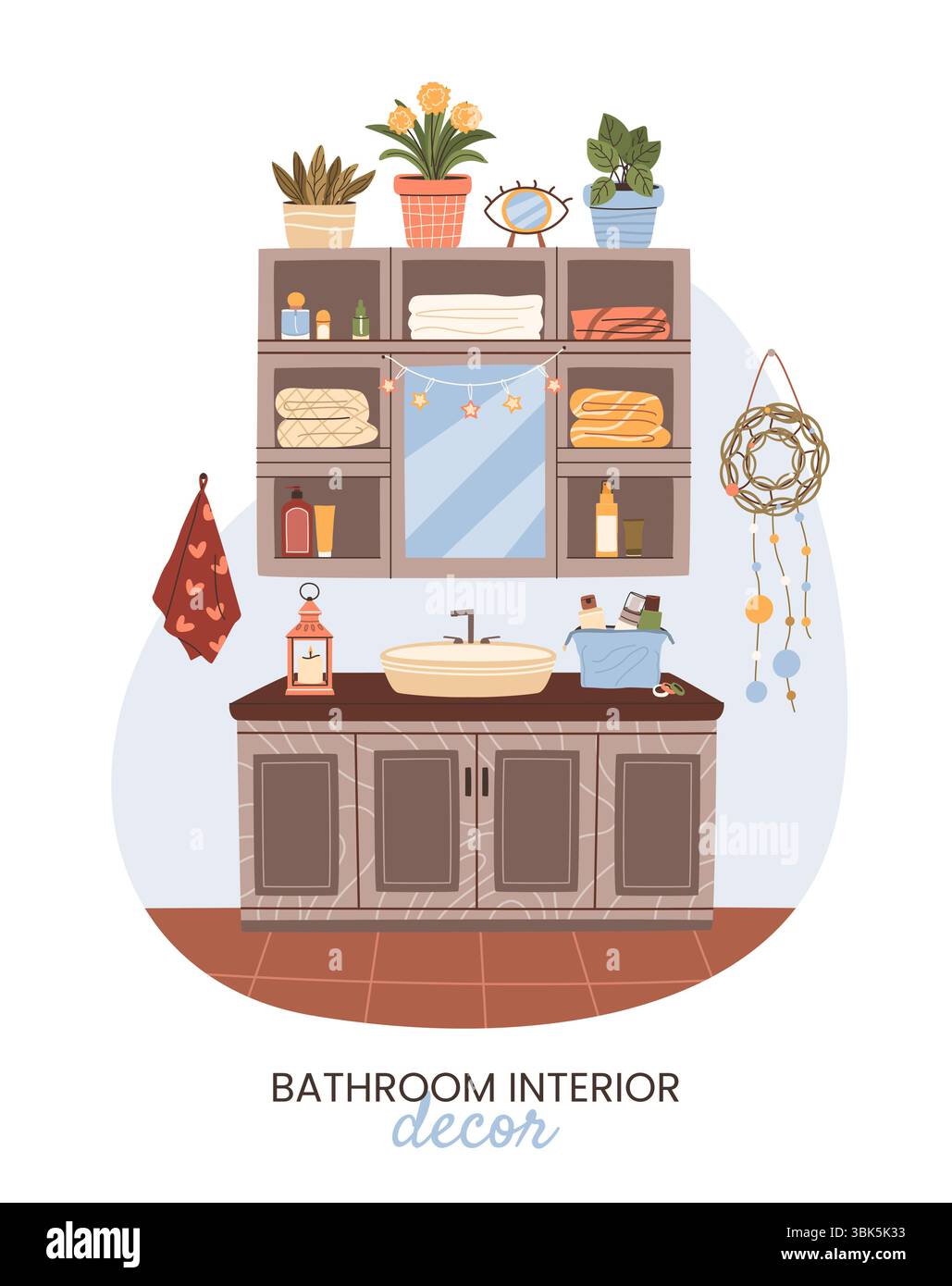 Interior bathroom vanity mirror Cut Out Stock Images & Pictures - Alamy