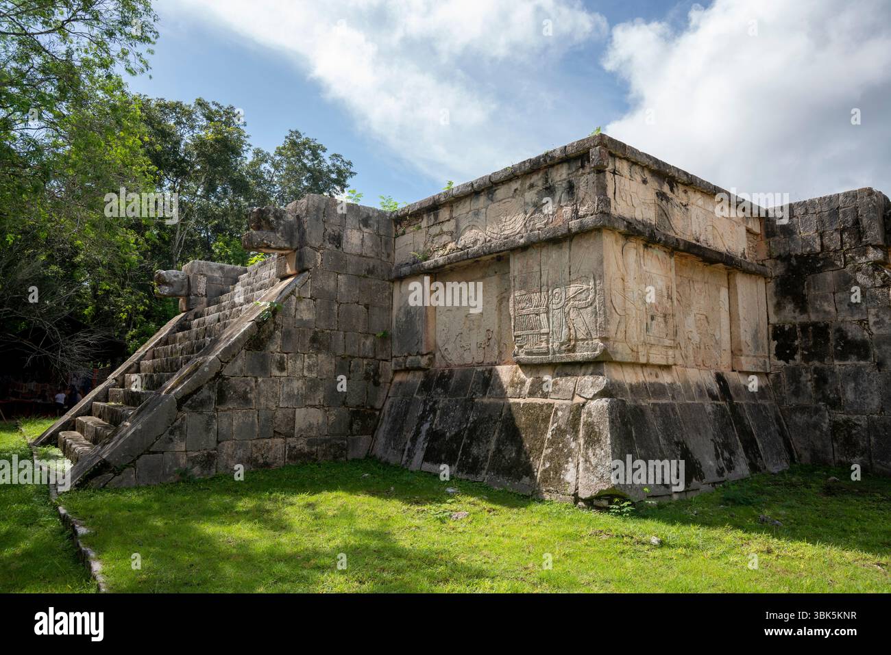 The Venus Platform stone structure with carved reliefs and ceremonial ...