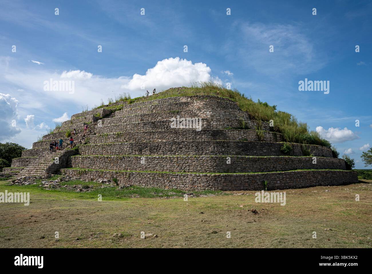 Kinich Kakmo Pyramid ancient Maya stepped temple structure with stone ...