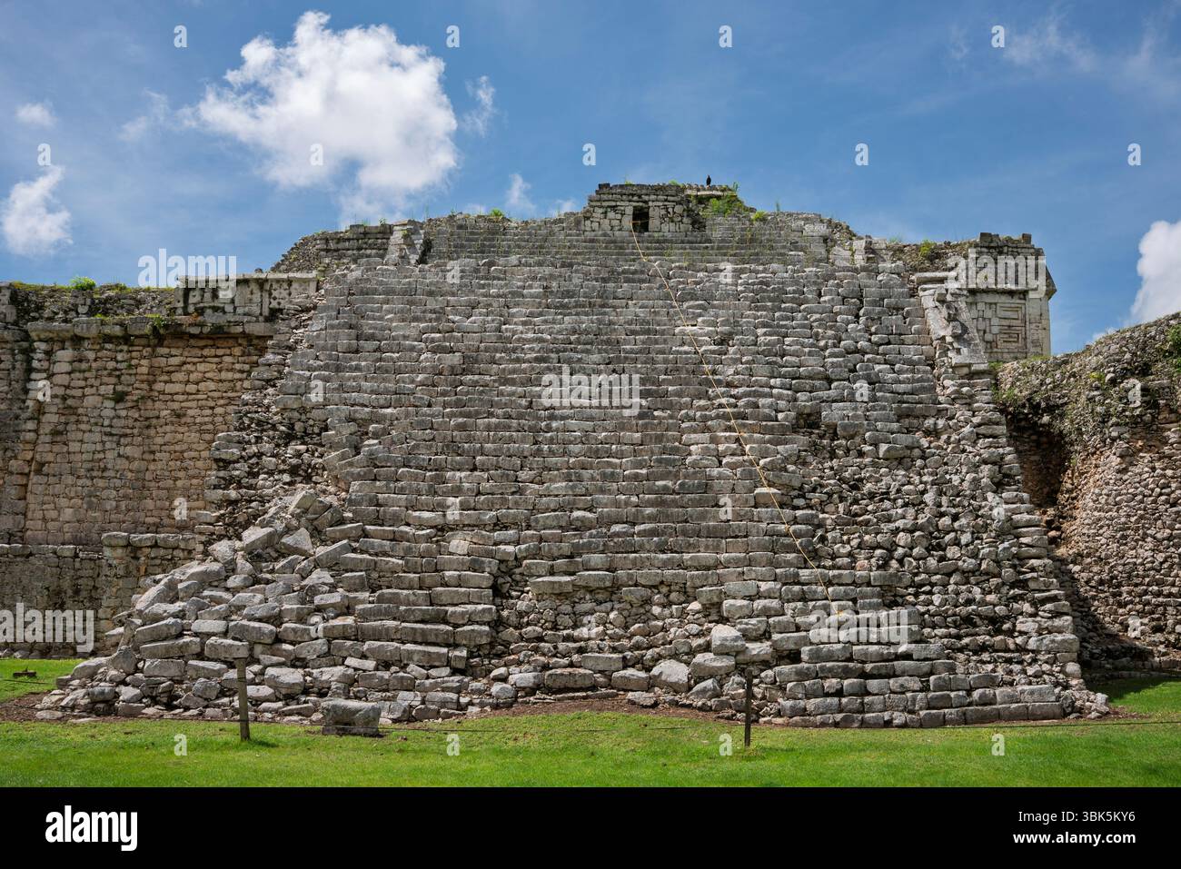 Group of the Nuns ancient Maya stone complex with multiple levels and ...
