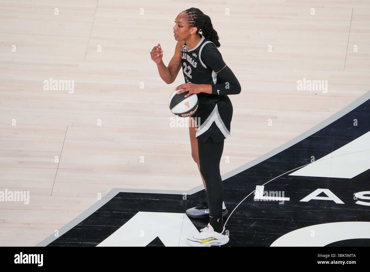 Las Vegas, United States. 11th June, 2025. Las Vegas Aces center A'ja ...