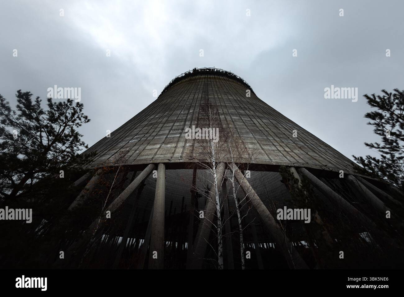 Cooling Tower of Reactor Number 5 In at Chernobyl Nuclear Power Plant ...