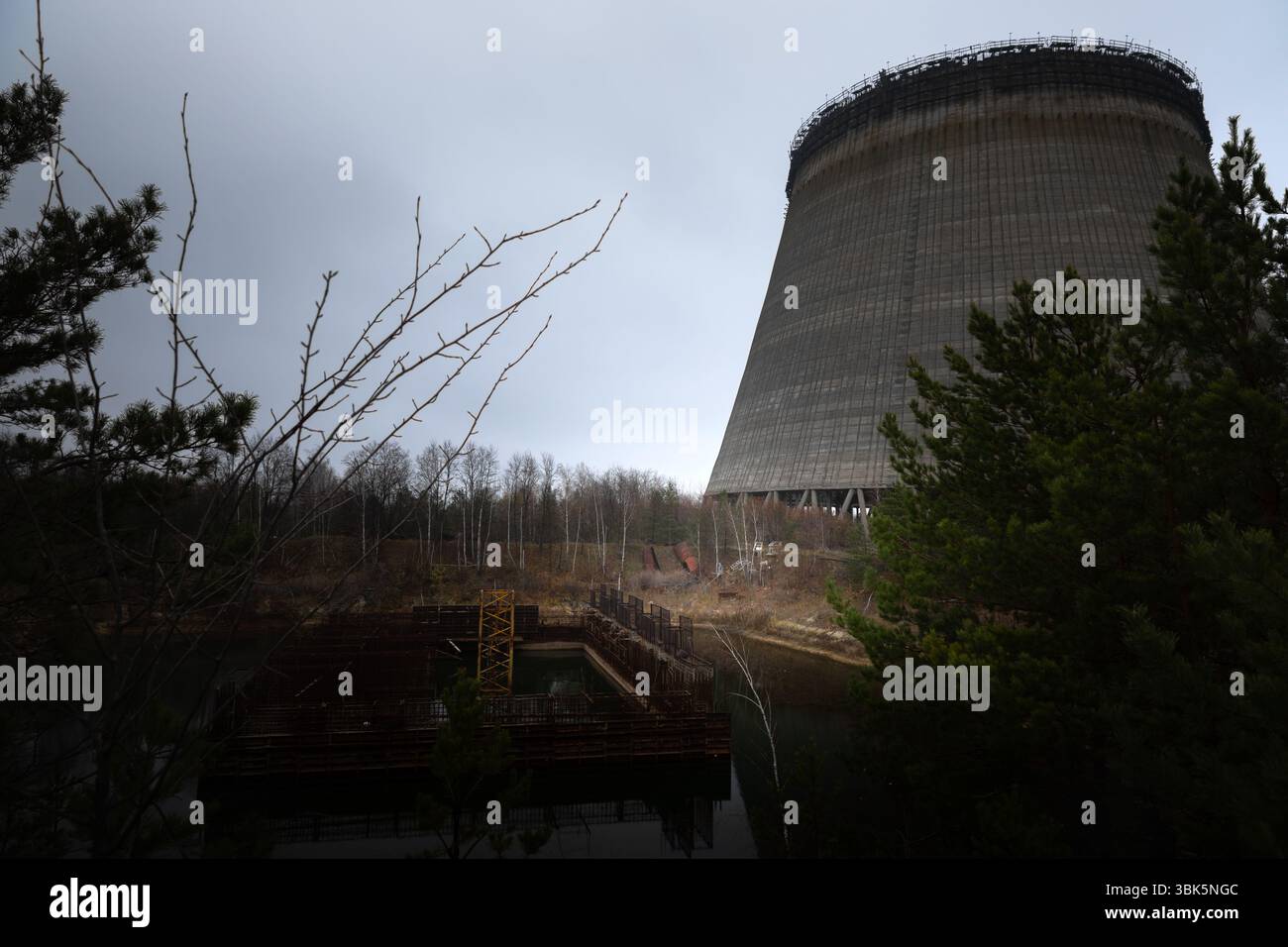Cooling Tower of Reactor Number 5 In at Chernobyl Nuclear Power Plant ...