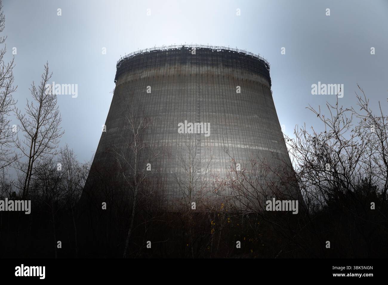 Cooling Tower of Reactor Number 5 In at Chernobyl Nuclear Power Plant ...