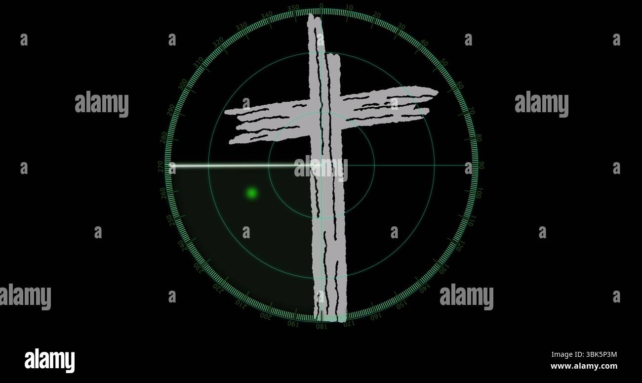 Green radar screen showing scanning hi-res stock photography and images ...