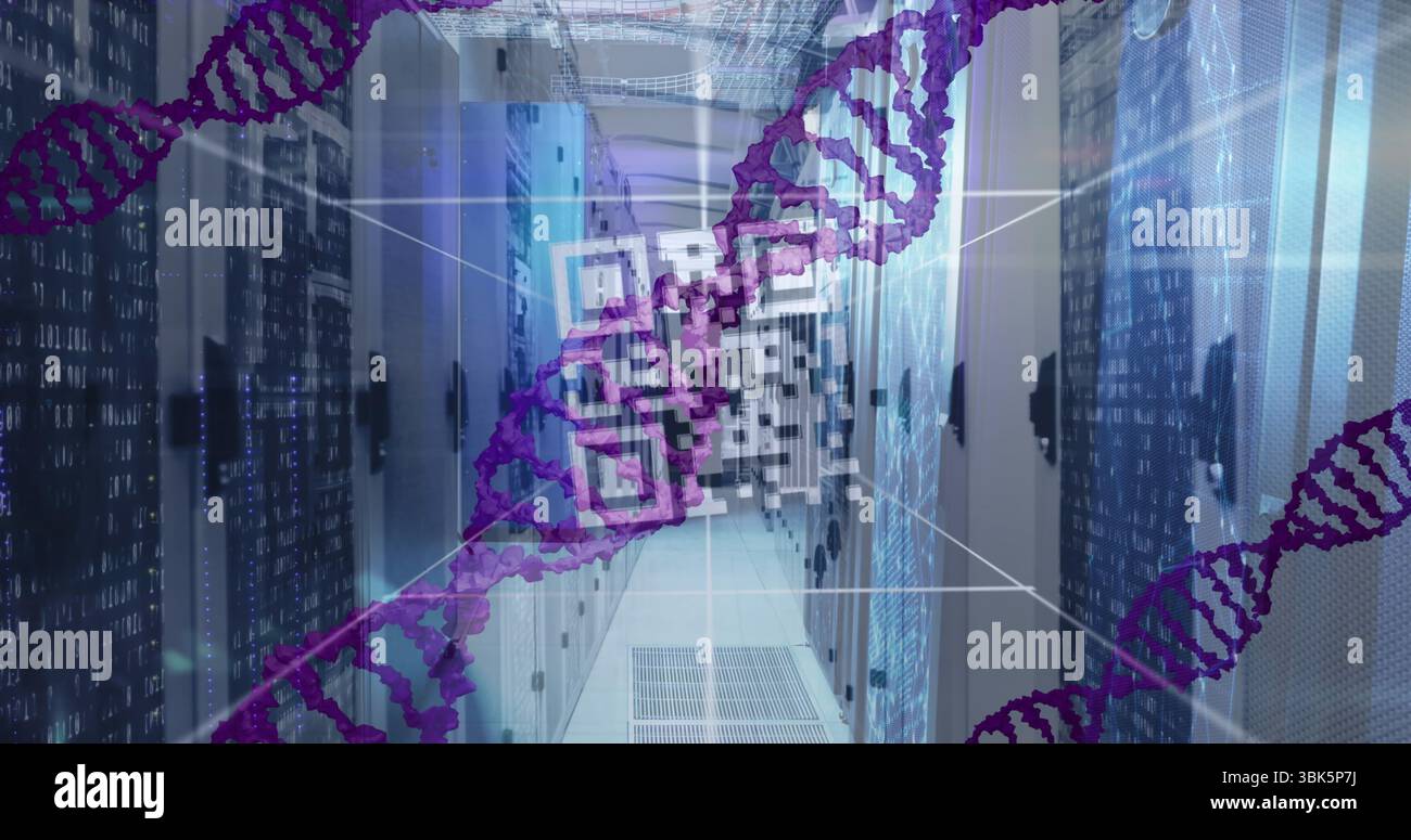 Displaying glowing dna double hi-res stock photography and images - Alamy