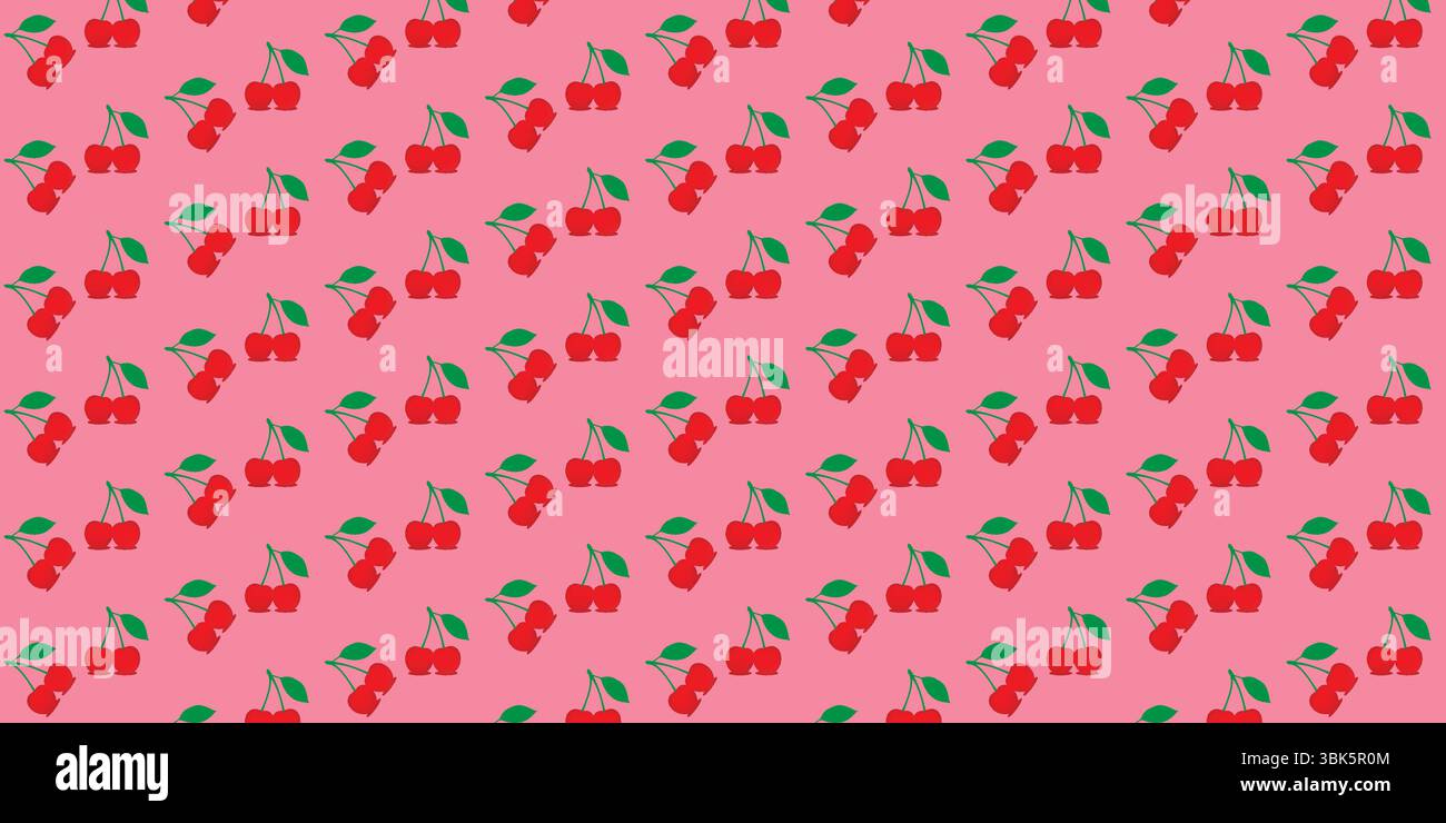 Cherries colorful background Stock Vector Images - Alamy