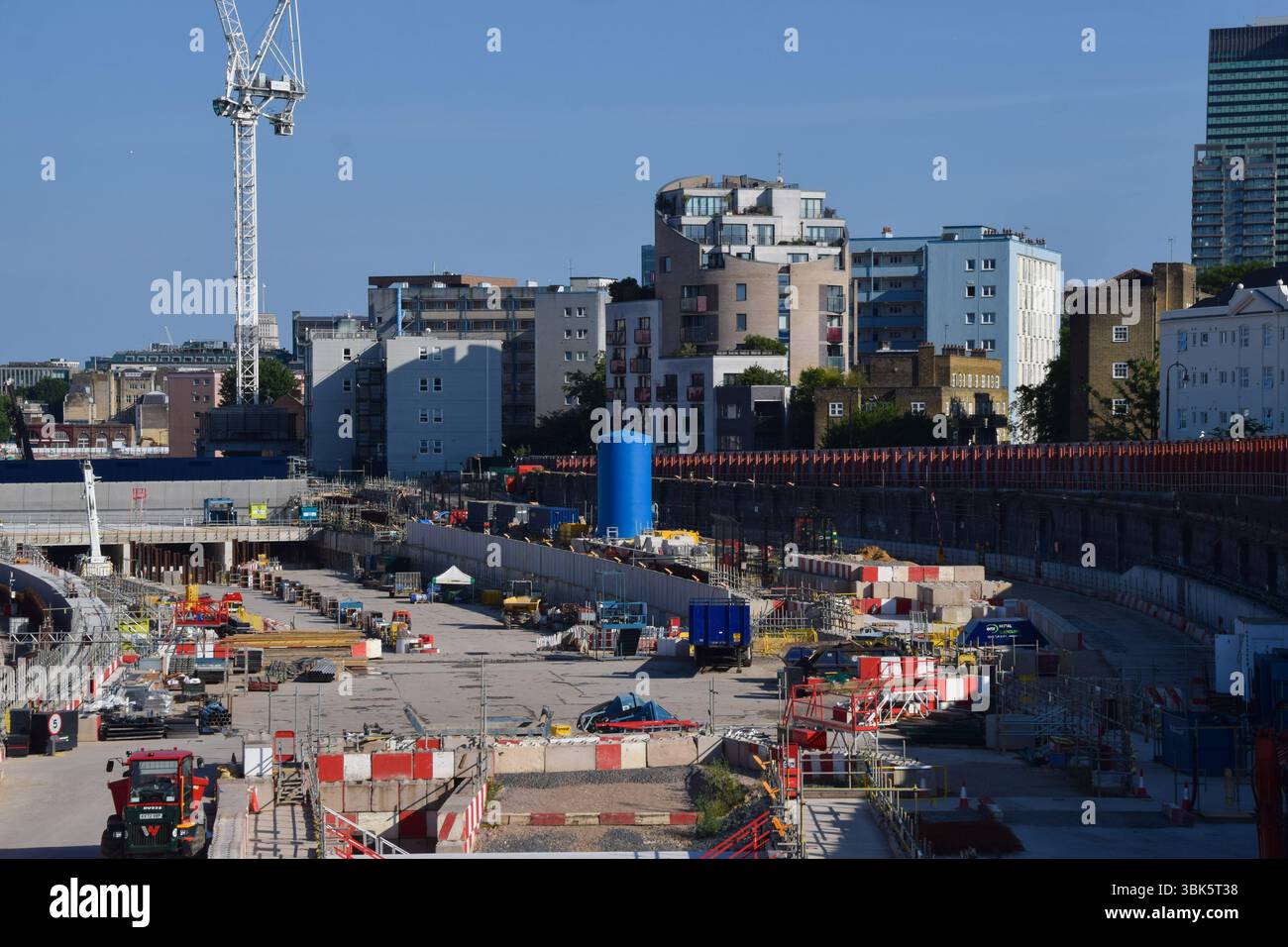 London, UK. 18th June 2025. HS2 construction site near Euston as the ...