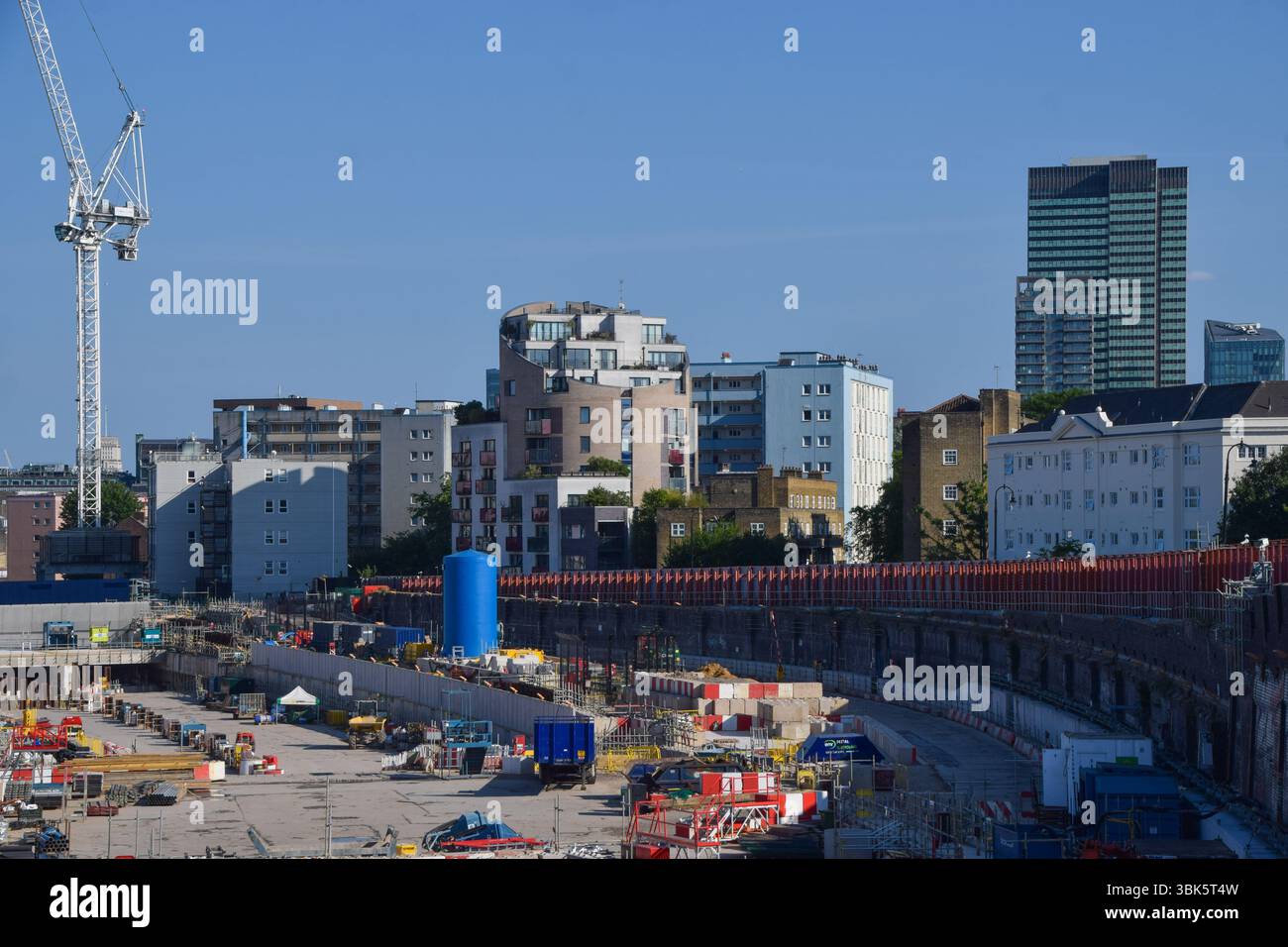 London, UK. 18th June 2025. HS2 construction site near Euston as the ...
