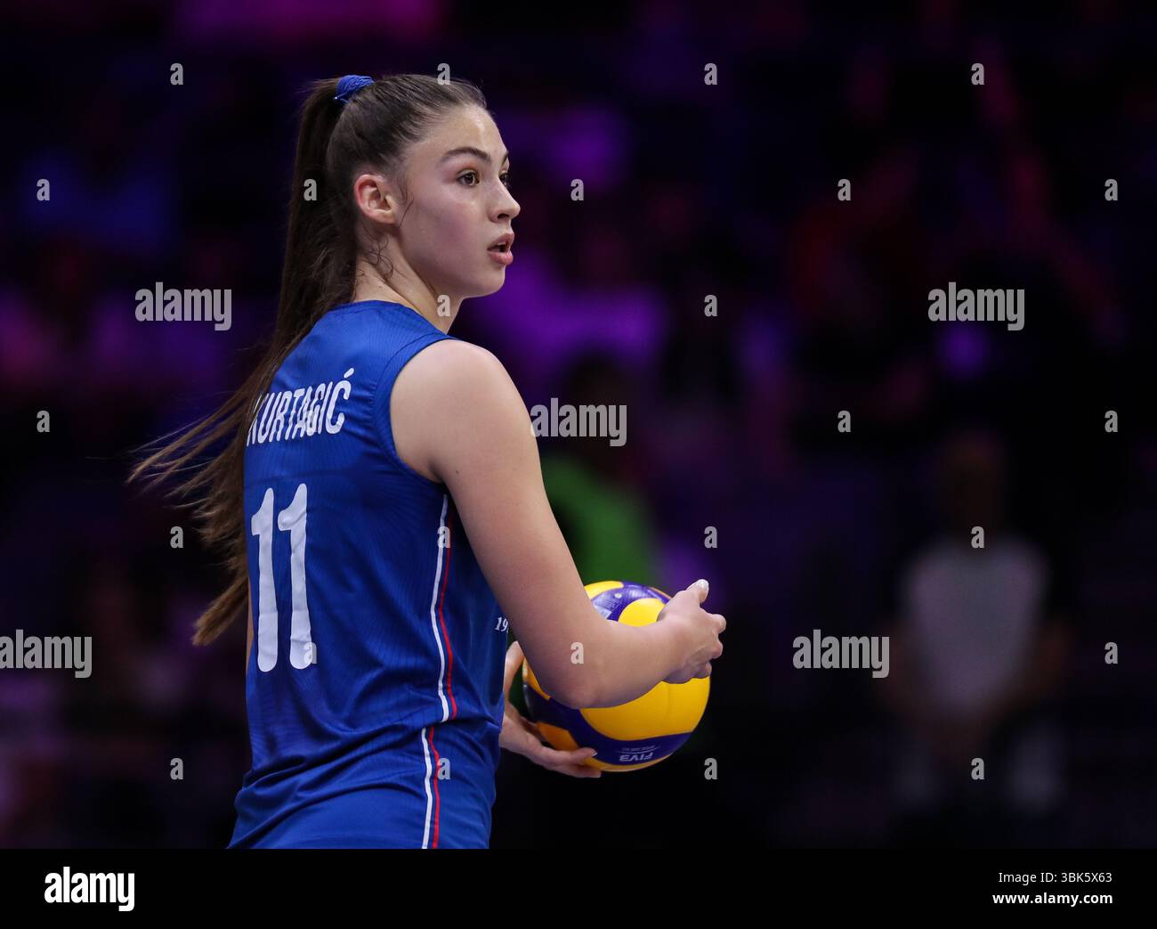 Belgrade, Serbia. 18th Jun, 2025. Serbia's Hena Kurtagic of Serbia ...