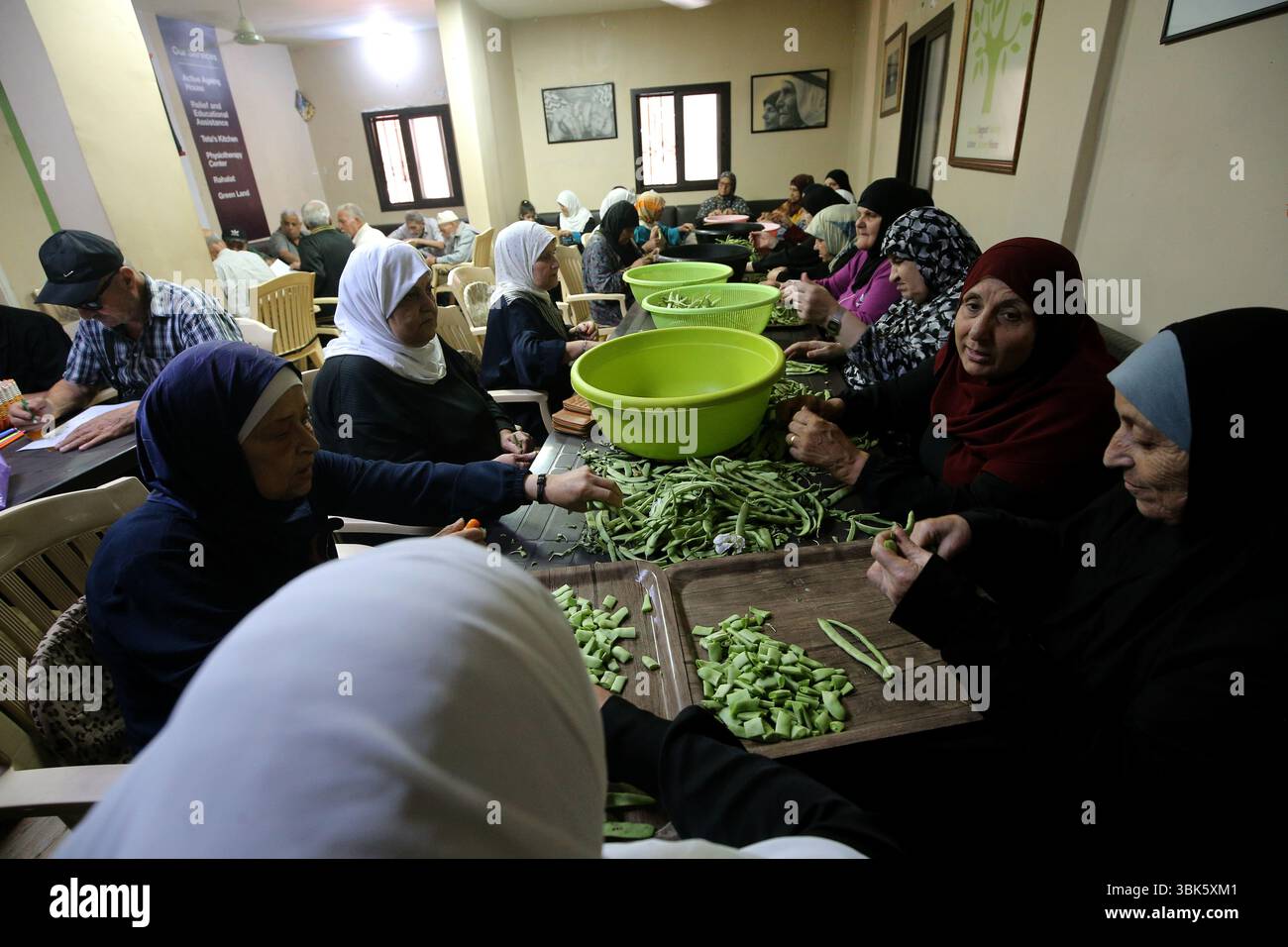 June 18, 2025, Beirut, Beirut, Lebanon: Palestinian women gather at an ...