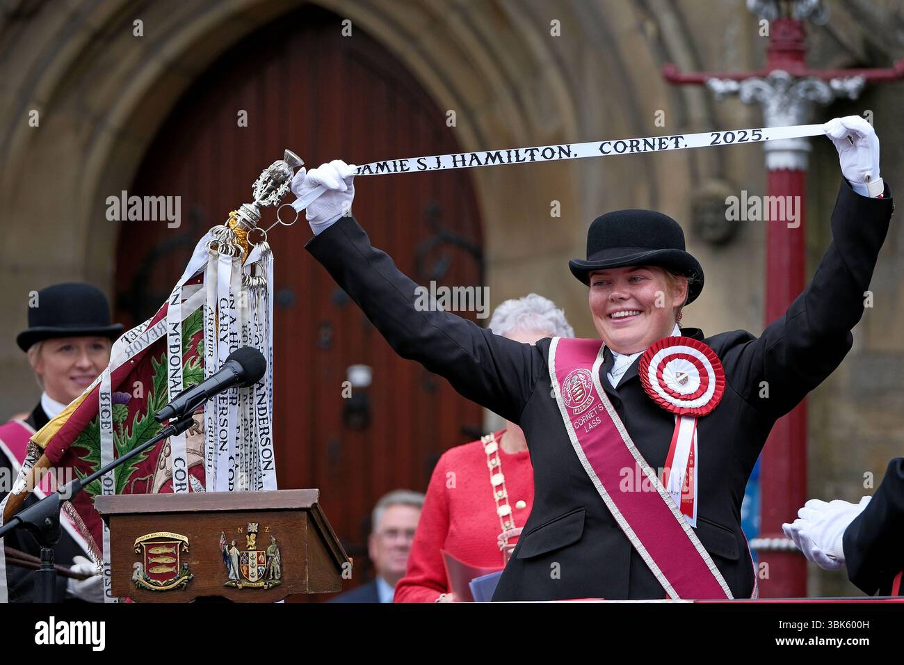 Peebles, UK. 18th June, 2025. Wednesday 18 June 2025 Peebles Beltane ...