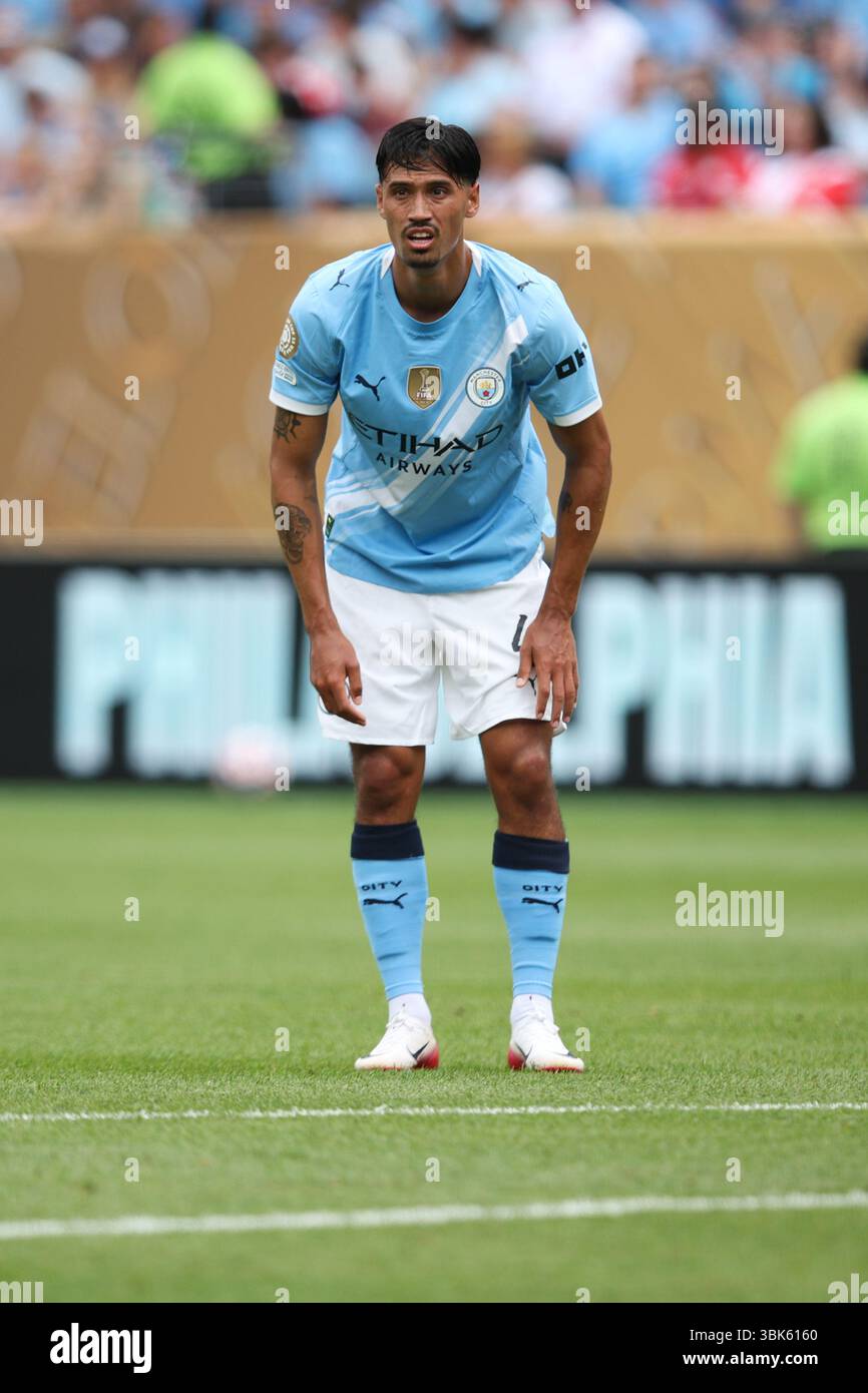PHILADELPHIA, USA - 18th June 2025: Tijjani Reijnders of Manchester ...