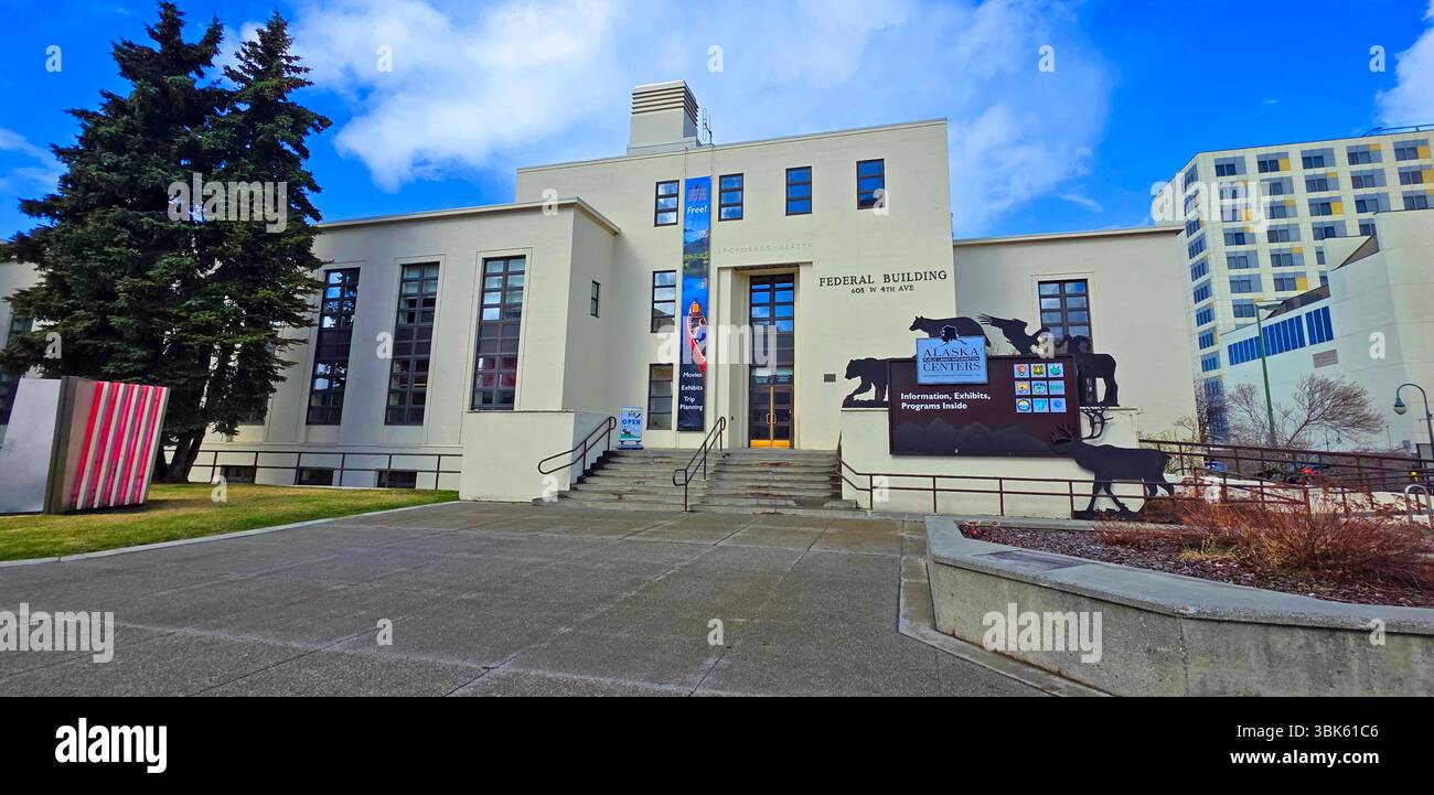 Federal Building Anchorage Alaska AK USA US. Created 05.20.25 Stock ...