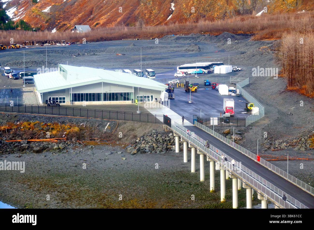 Cruise Ship Terminal Whittier Alaska AK US USA Prince William Sound ...
