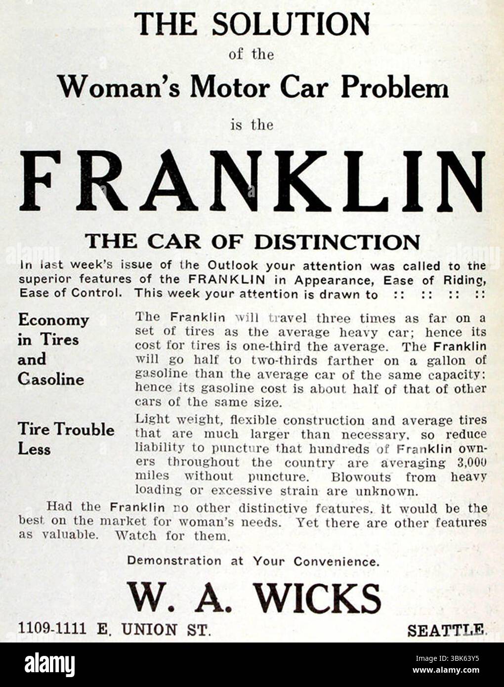 Franklin car advertisements hi-res stock photography and images - Alamy