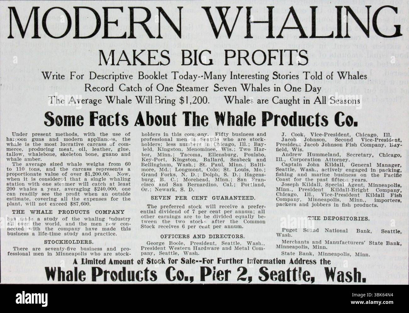 Early 1900s whaling hi-res stock photography and images - Alamy