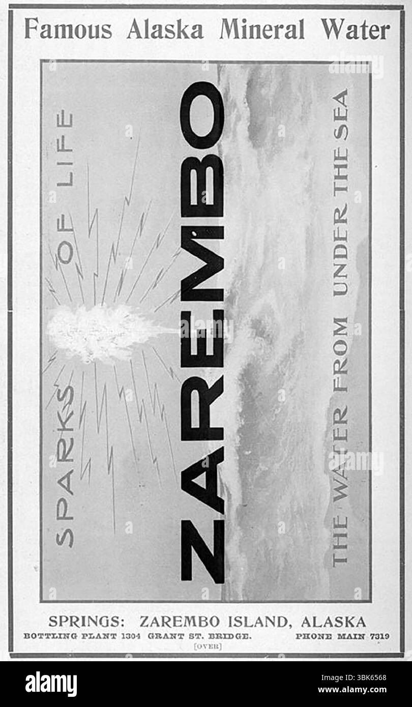 Vintage mineral water ad Black and White Stock Photos & Images - Alamy