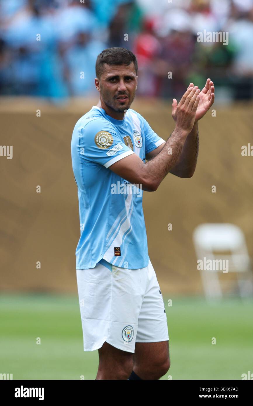 PHILADELPHIA, USA - 18th June 2025: Rodri of Manchester City applauds ...