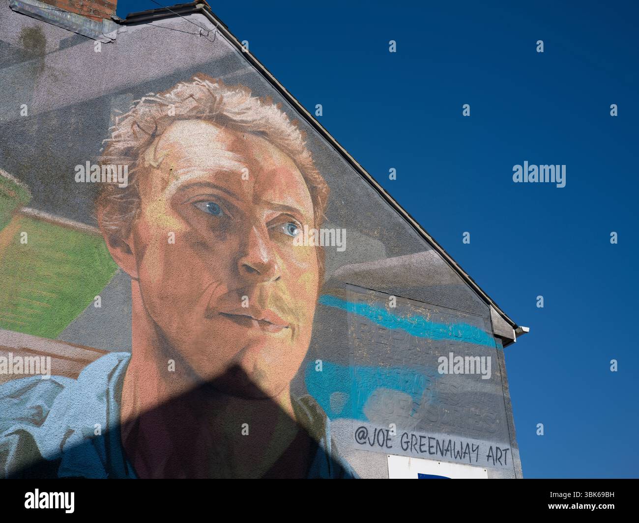 Mural on Stennack Car Park Wall St Ives Penwith Cornwall Stock Photo ...