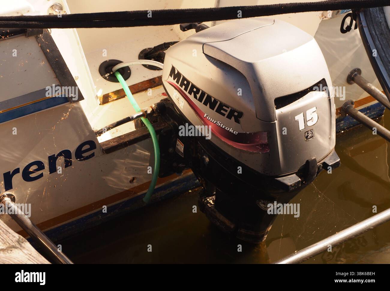 Mariner 15 four stroke outboard motor hi-res stock photography and ...