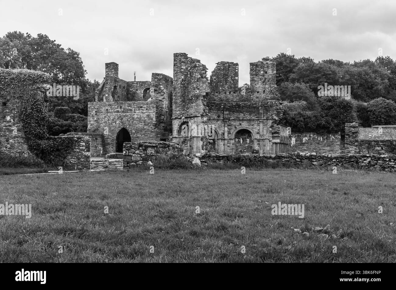 Old ruin scene Black and White Stock Photos & Images - Alamy