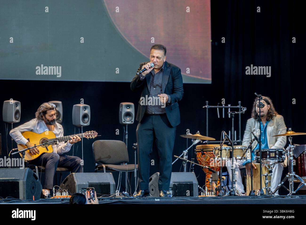The cantaor Enrique Heredia 'El Negri', during a tribute to the ...
