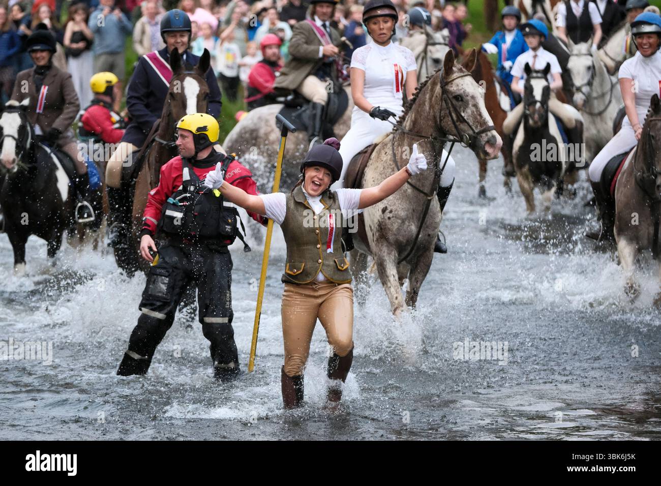 Peebles, UK. 18th June, 2025. Wednesday 18 June 2025 Peebles Beltane ...