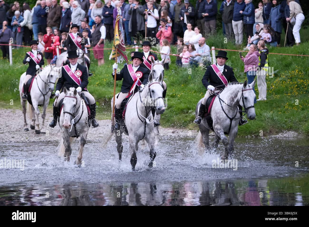 Peebles, UK. 18th June, 2025. Wednesday 18 June 2025 Peebles Beltane ...