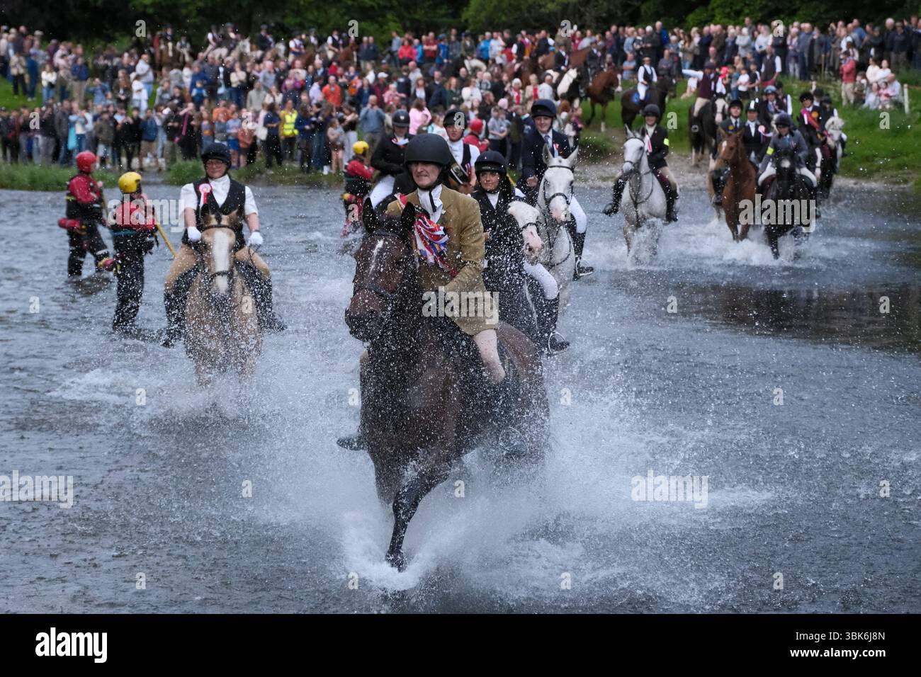 Peebles, UK. 18th June, 2025. Wednesday 18 June 2025 Peebles Beltane ...