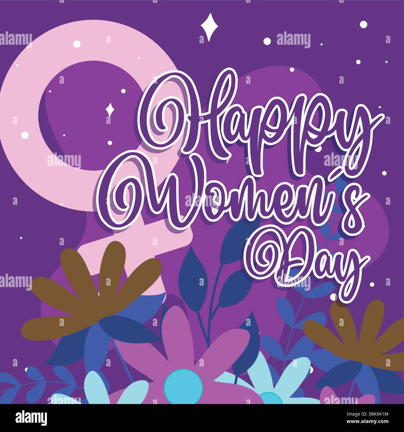 Floral empowerment artwork. Vector Stock Vector Image & Art - Alamy
