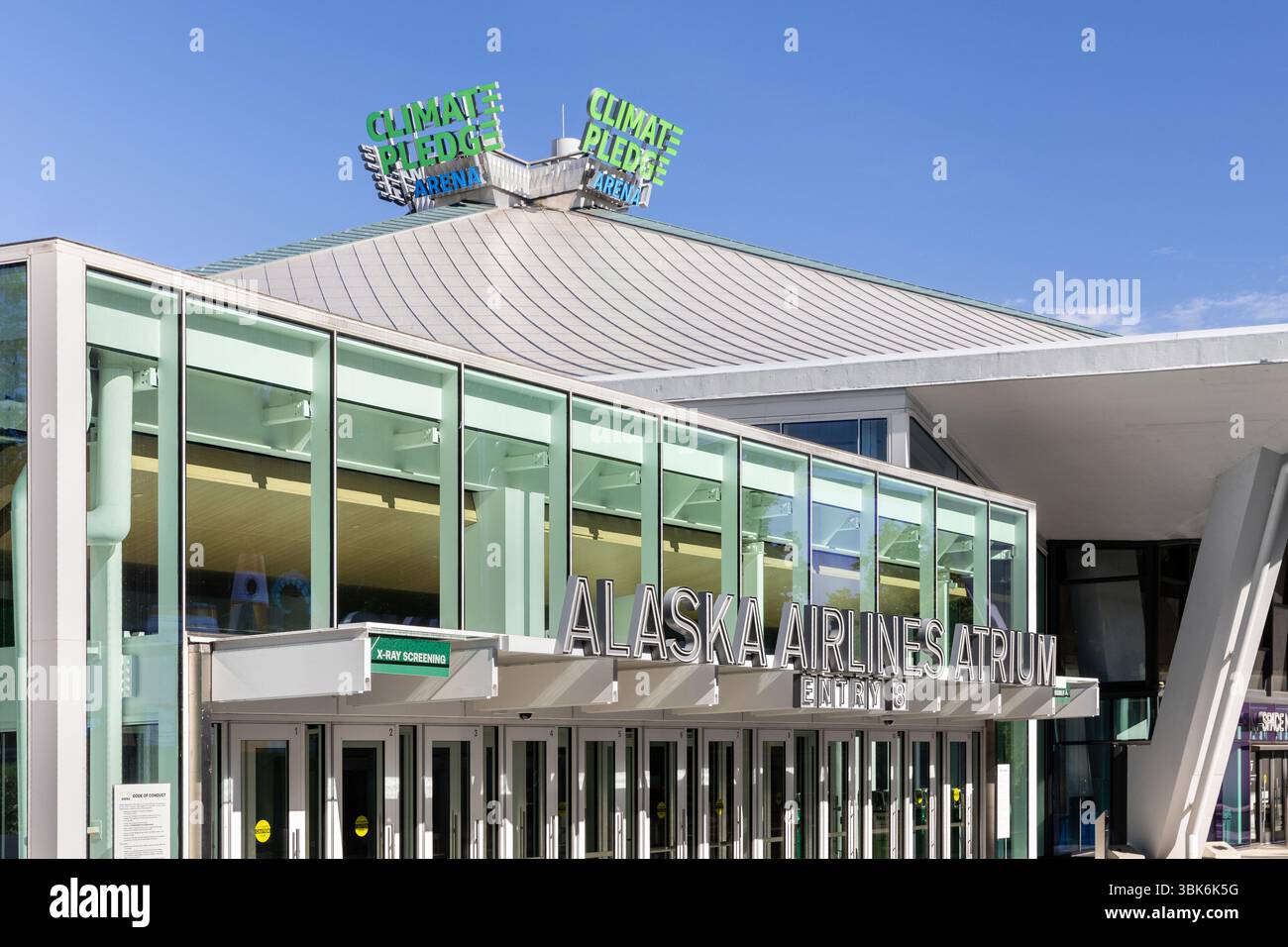 Climate Pledge Arena, home to the Seattle Kraken and Seattle Storm, is ...