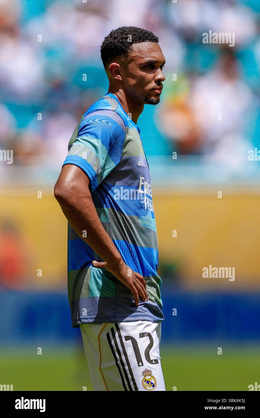 MIAMI GARDENS, FL - JUNE 18: Real Madrid CF Defender Trent Alexander ...