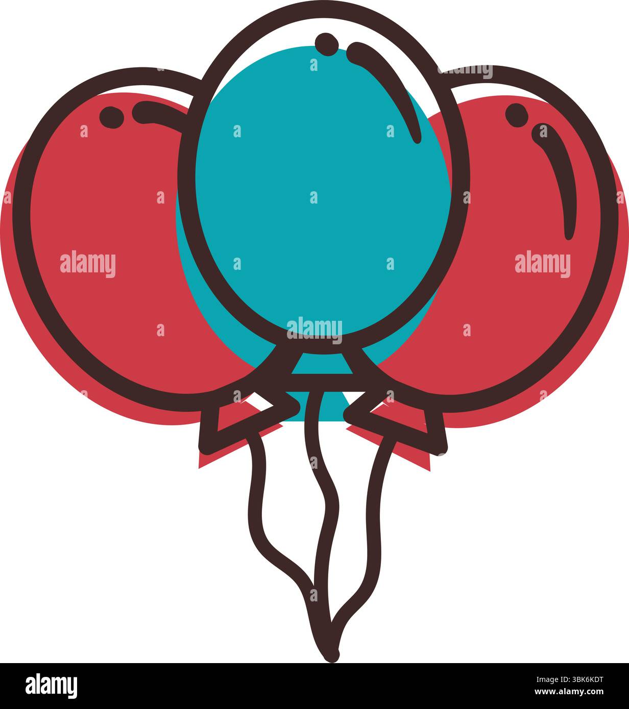 Bunch of party balloons. Vector Stock Vector Image & Art - Alamy