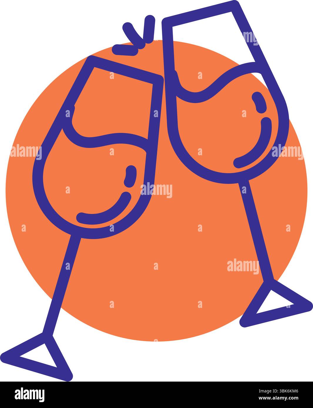 Cheers clink glasses wine Cut Out Stock Images & Pictures - Alamy