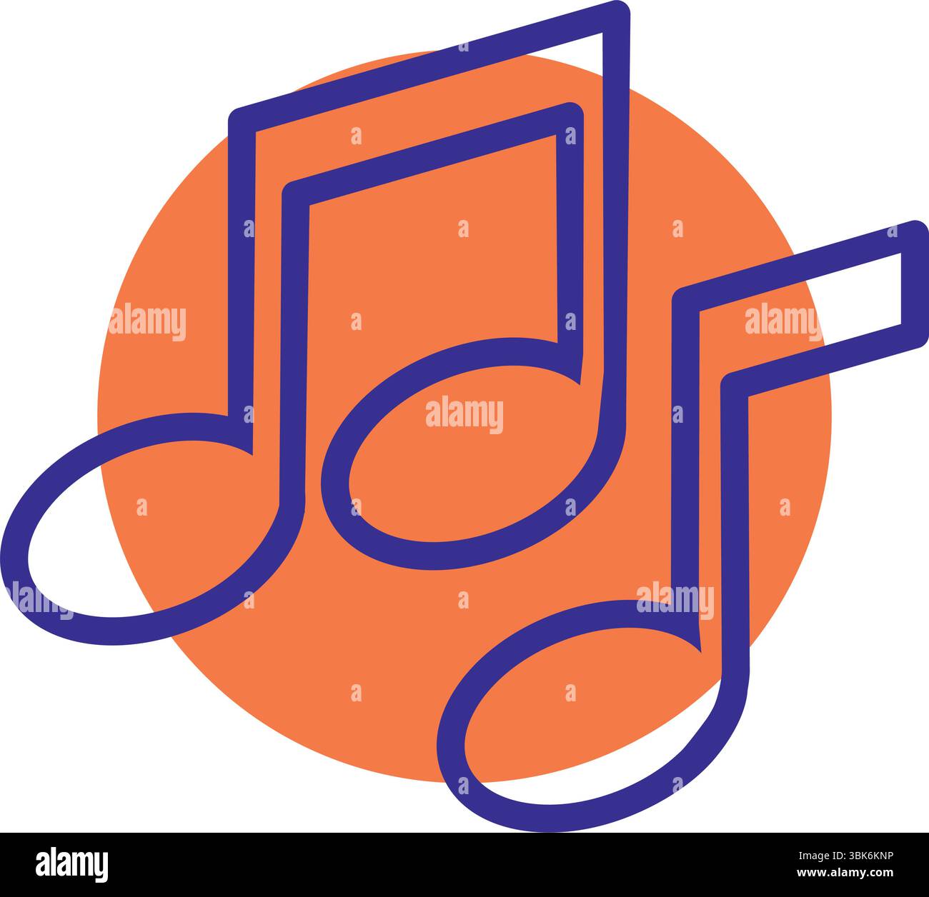 Music notes party icon. Vector Stock Vector Image & Art - Alamy